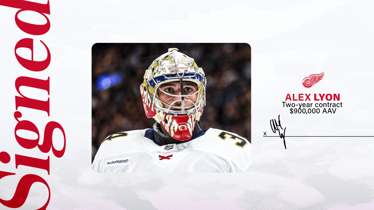 Red Wings sign goaltender Alex Lyon to two-year contract | Detroit Red ...