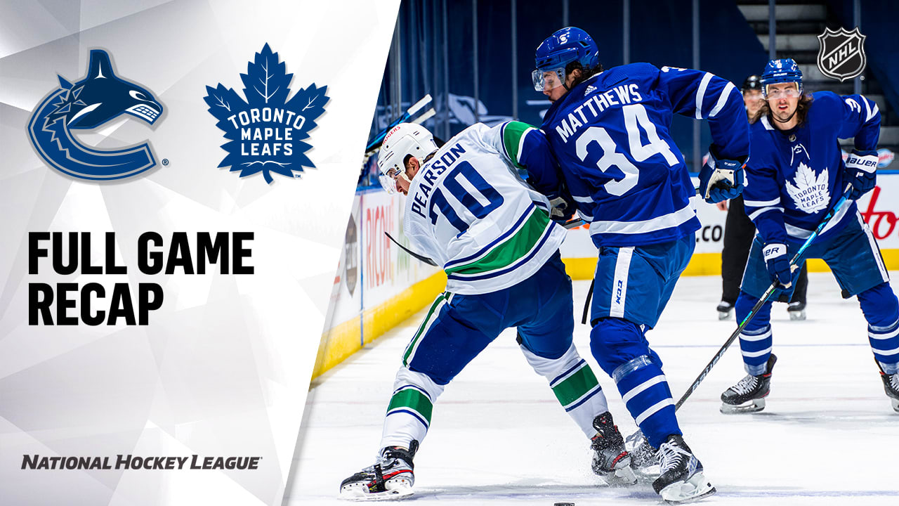 Recap: TOR 5, VAN 1 | Toronto Maple Leafs