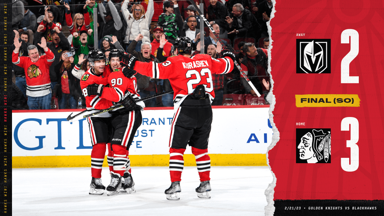 TAKEAWAYS: Blackhawks Dethrone Golden Knights in Shootout | Chicago Blackhawks