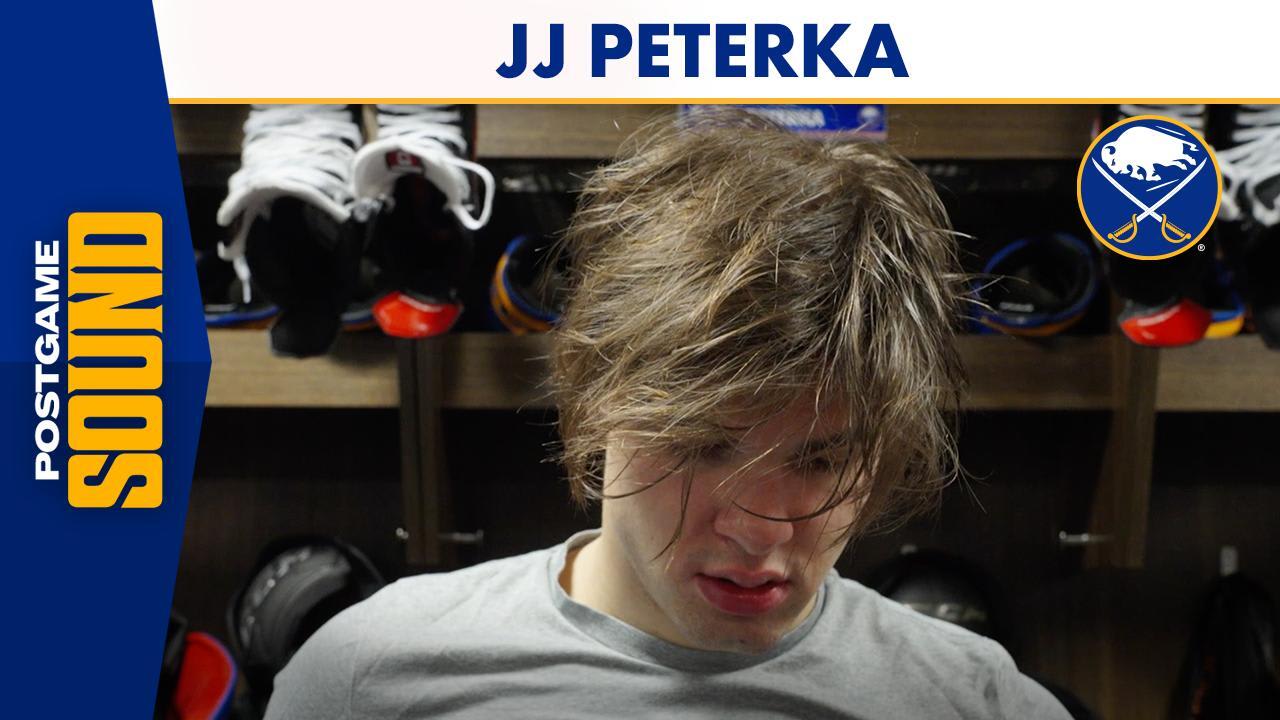 Peterka Postgame at EDM | Buffalo Sabres