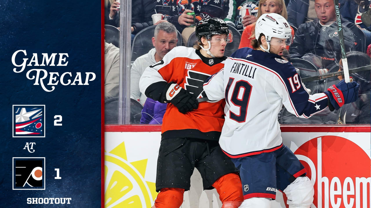 Blue Jackets defeat Flyers in shootout, push point streak to 9 ...