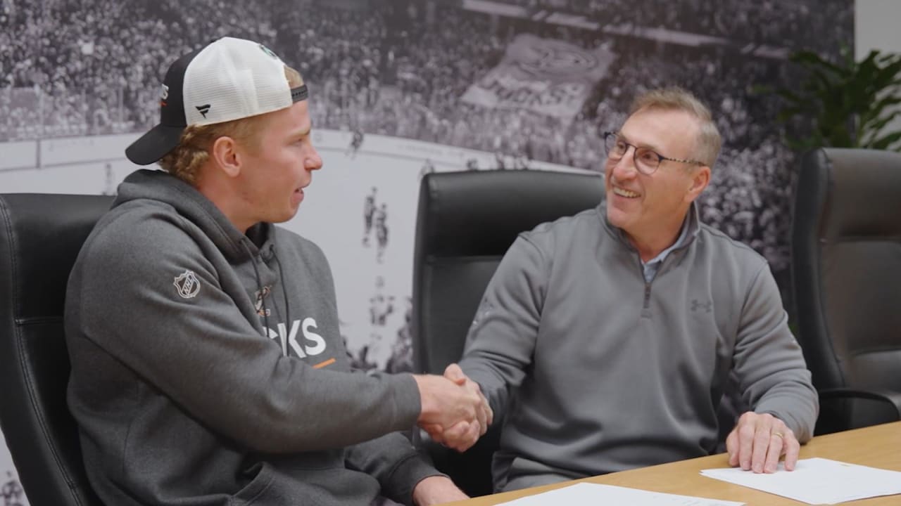 Behind the Scenes as LaCombe Signs Contract Extension | Anaheim Ducks