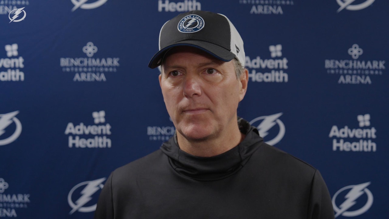Jon Cooper | Pregame vs New York Islanders | Tampa Bay Lightning