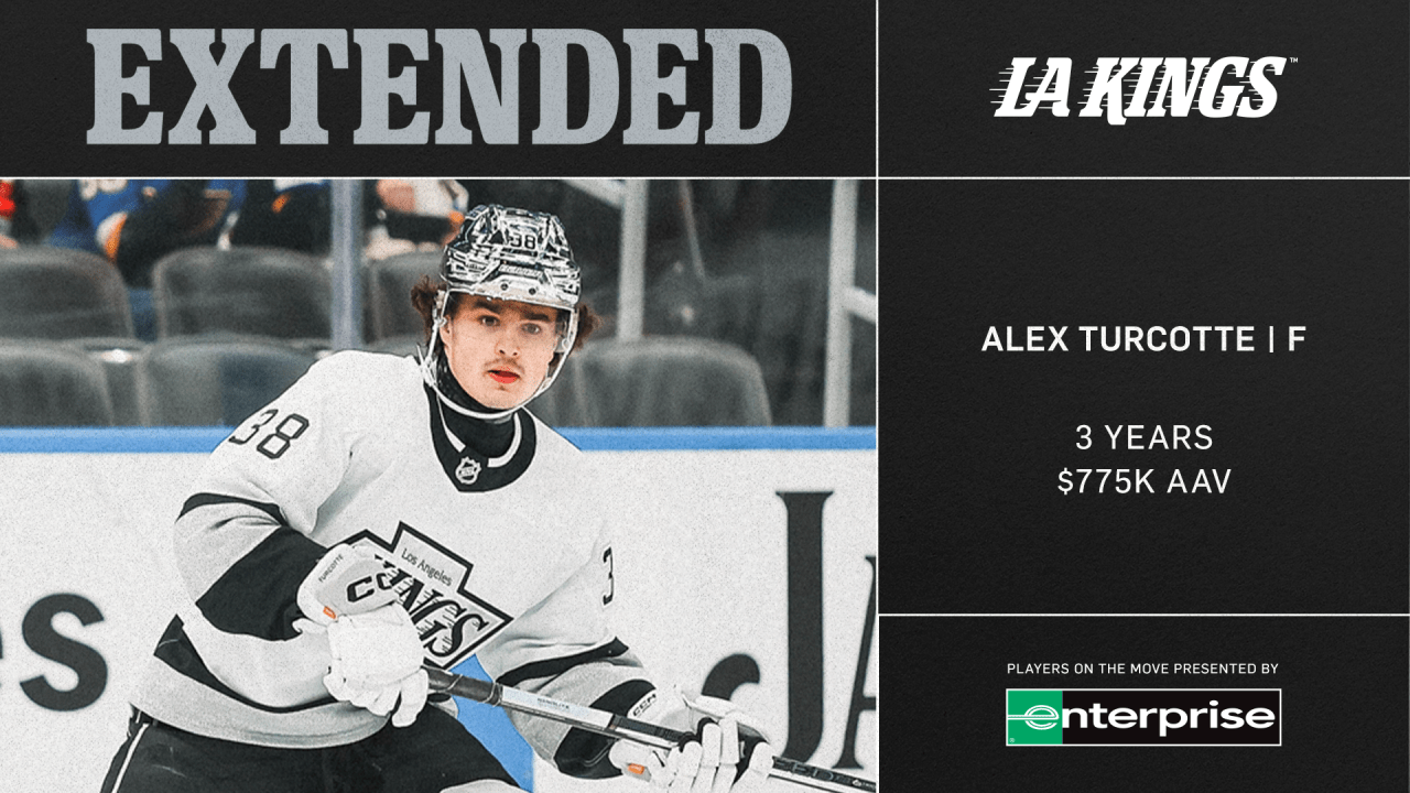 LA Kings Sign Forward Alex Turcotte to Contract Extension | Los Angeles ...