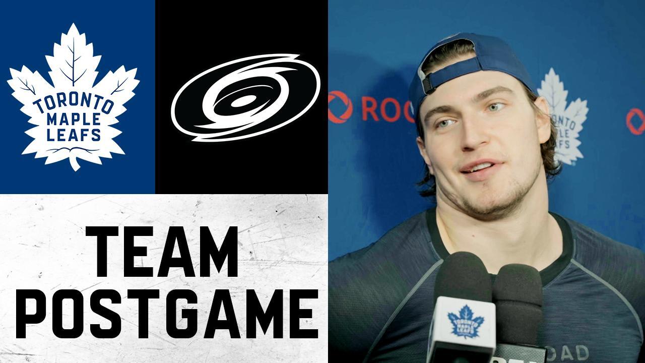 Maple Leafs Full Media Availability | Post Game @ Carolina Hurricanes ...