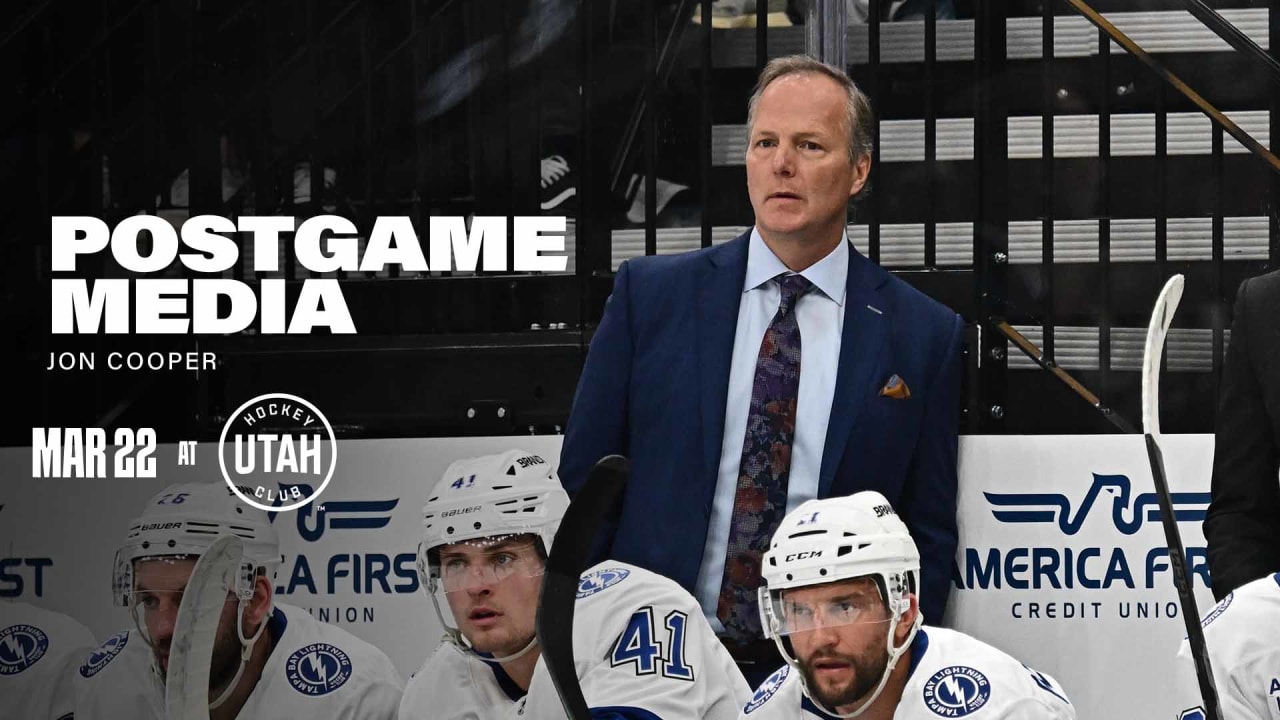 Jon Cooper | Postgame at Utah | Tampa Bay Lightning
