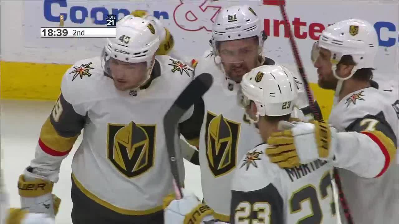 VGK@FLA: Stone scores goal against Sergei Bobrovsky | Vegas Golden Knights