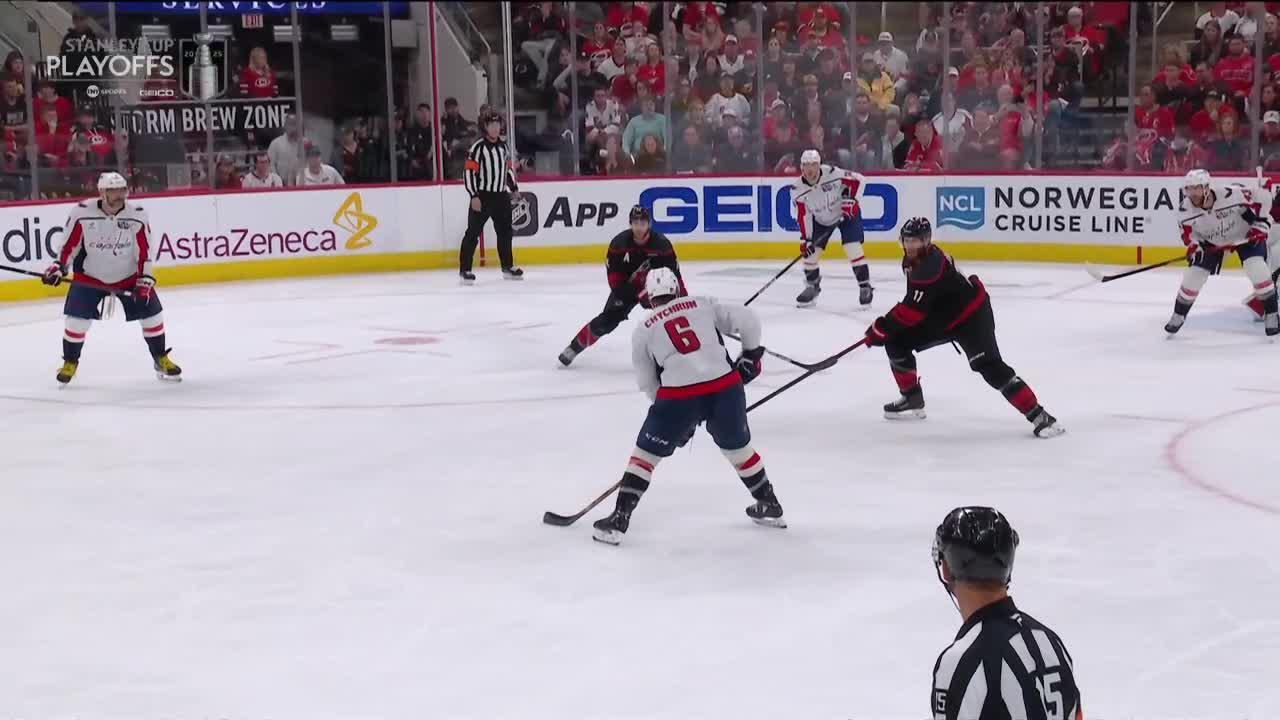 WSH@CAR: Ovechkin scores goal against Frederik Andersen | Washington ...