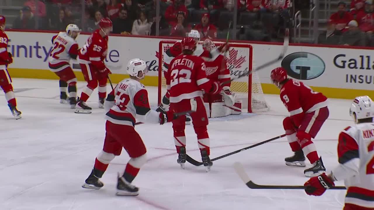 CAR@DET: Blake scores PPG against John Gibson | Carolina Hurricanes