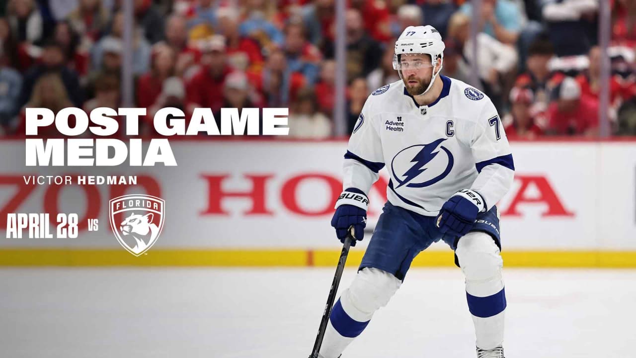 Victor Hedman | Postgame Game 4 at Florida Panthers | Tampa Bay Lightning