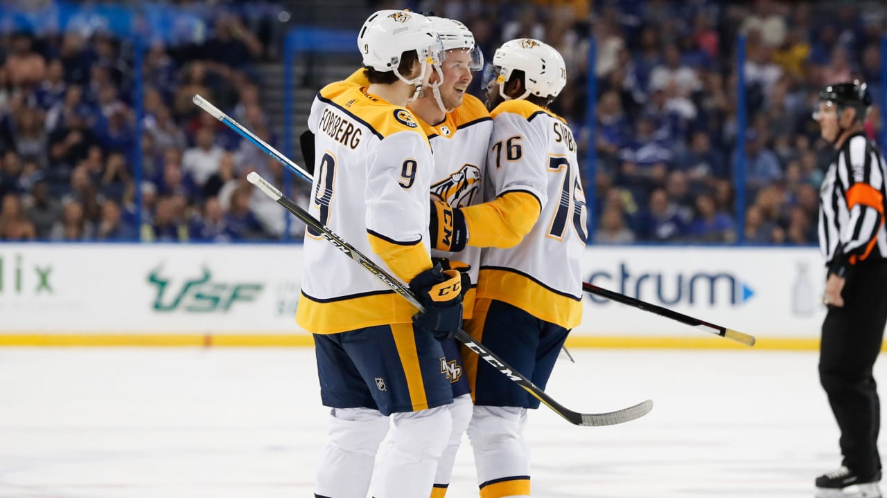 Forsberg Leads Bounce-Back Effort as Preds Beat Lightning | Nashville ...