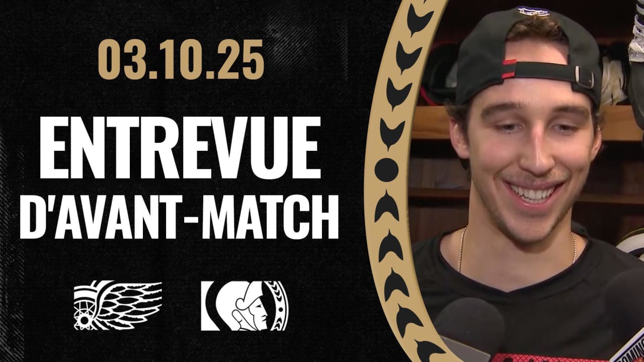 Dylan Cozens dispo média d'avant-match contre DET | Sénateurs d’Ottawa