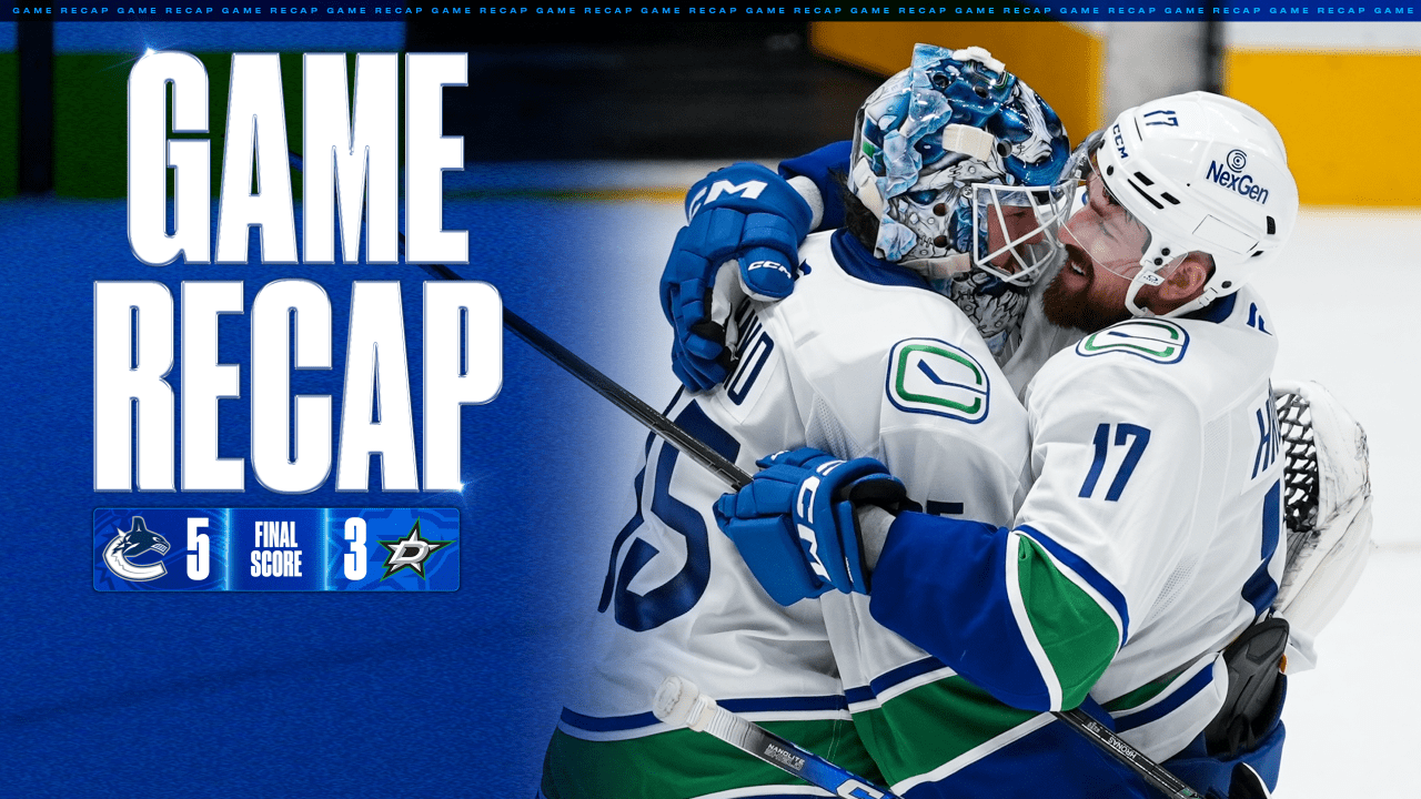 Second-Period Surge Powers Canucks Past Stars | Vancouver Canucks