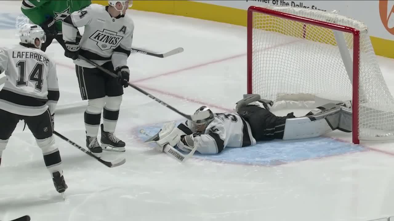 LAK@DAL: Kuemper with a great save against Mikko Rantanen | Los Angeles ...