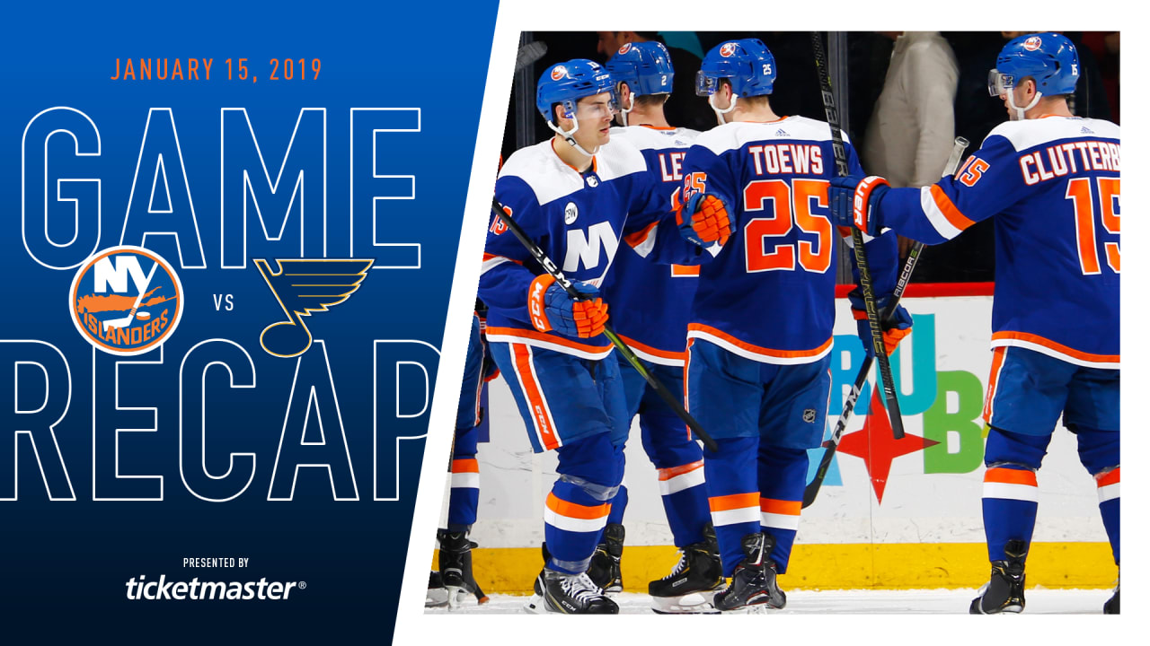 Recap: Islanders Beat Blues 2-1 in OT | New York Islanders