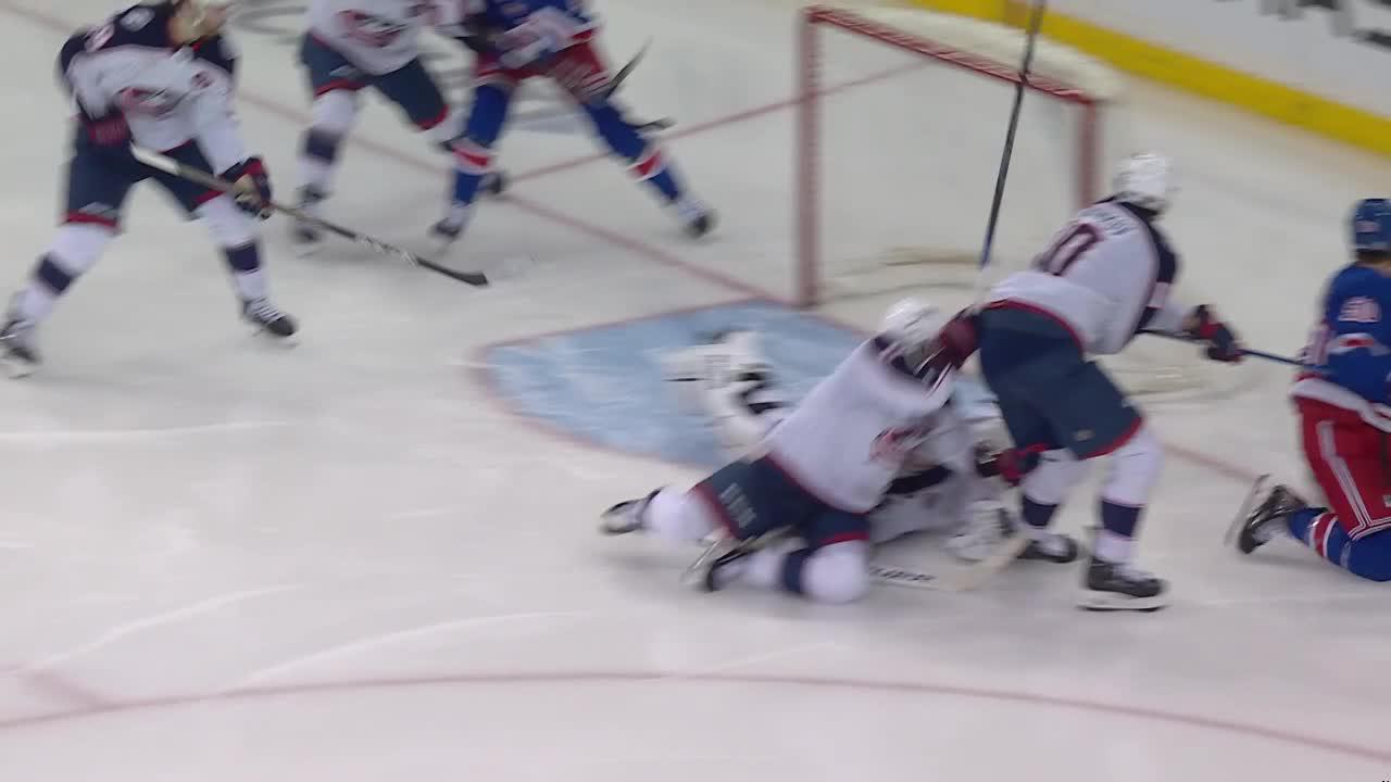CBJ@NYR: Tarasov with a great save against William Cuylle | Columbus ...