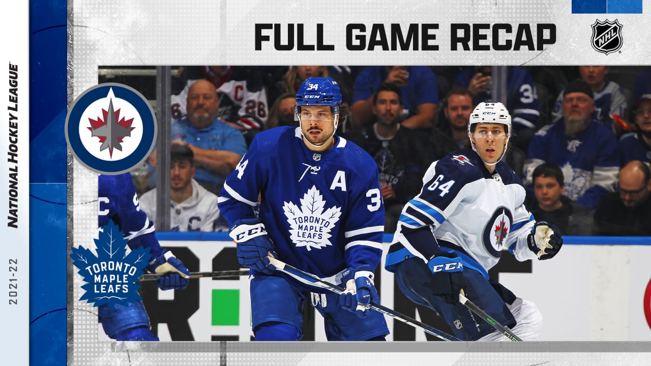 Recap: TOR 7, WPG 3 | Toronto Maple Leafs