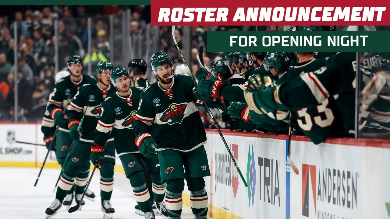 Minnesota Wild Announces Opening Night Roster | Minnesota Wild