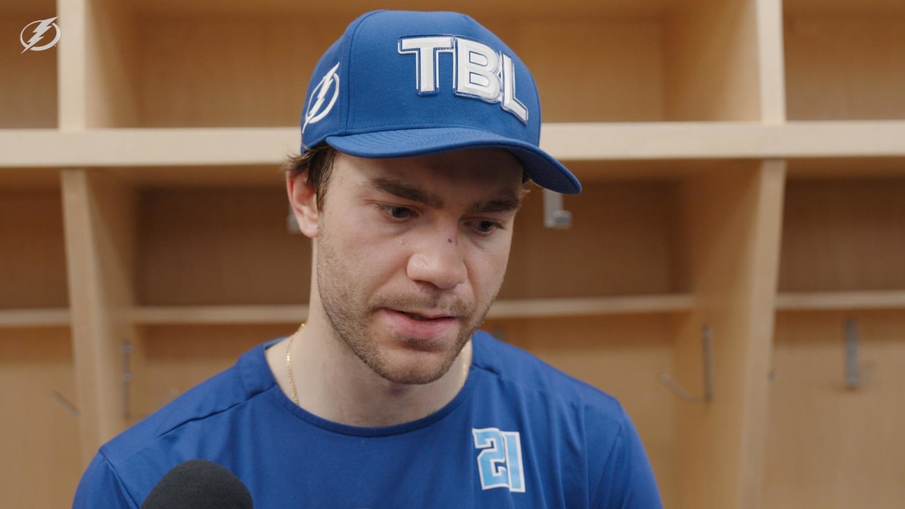 Brayden Point | Postgame at Winnipeg Jets | Tampa Bay Lightning