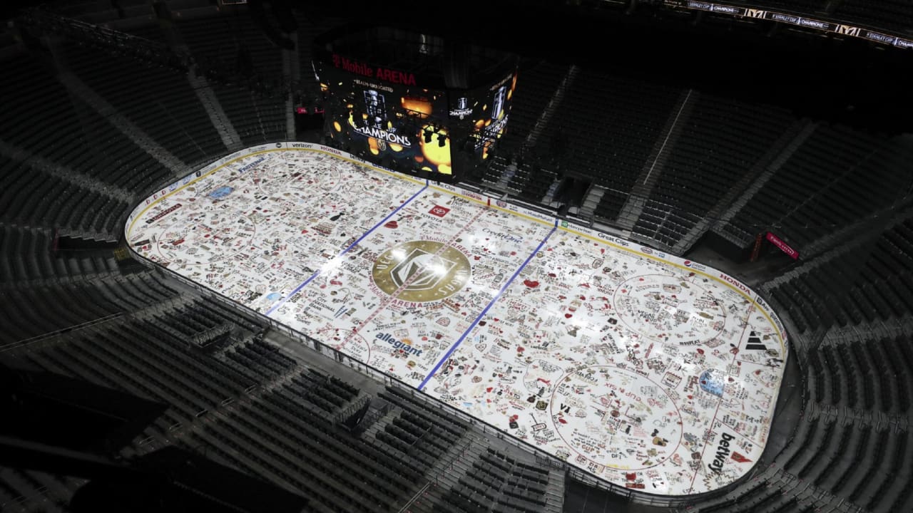 Golden Knights fans paint ice to celebrate 2023 Stanley Cup | NHL.com