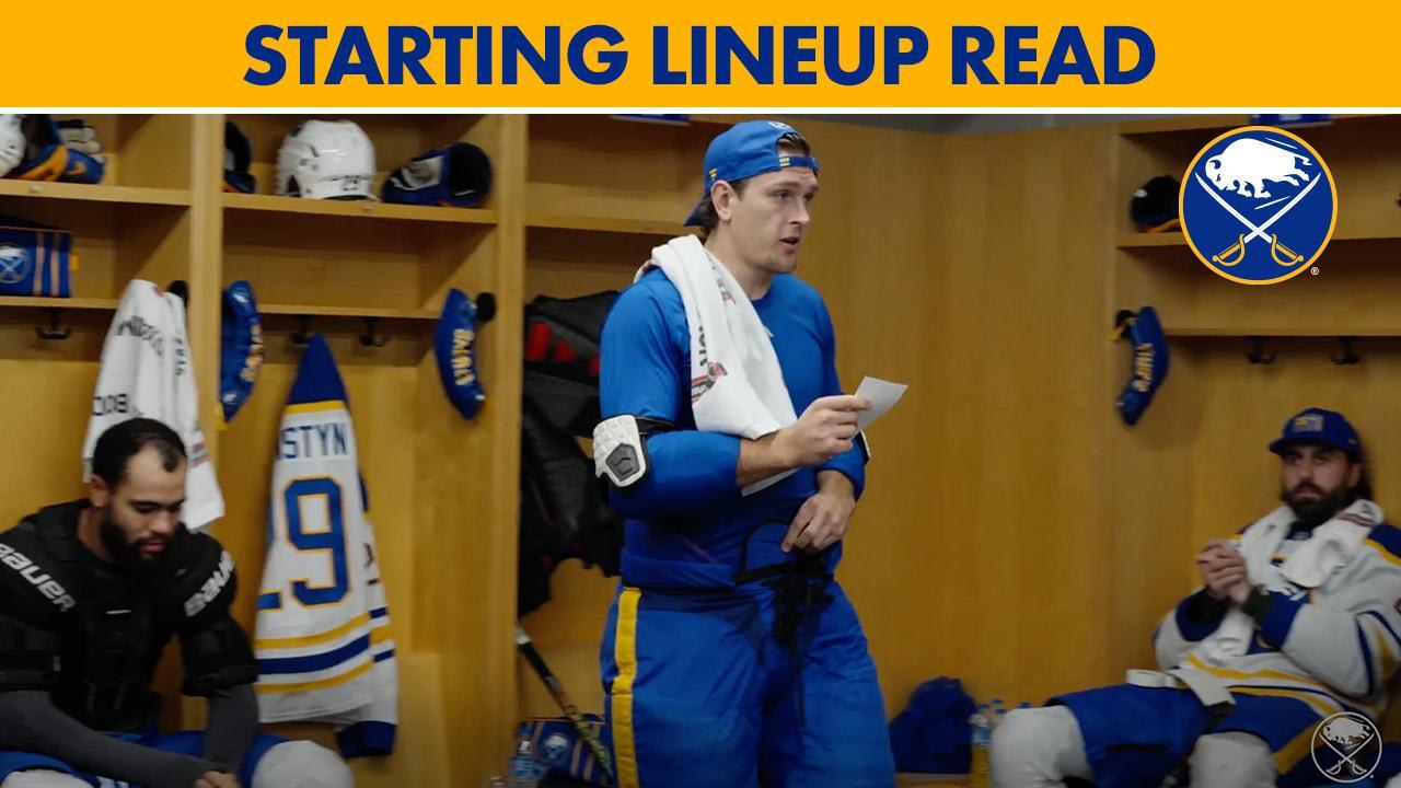 Starting Lineup Read | Buffalo Sabres