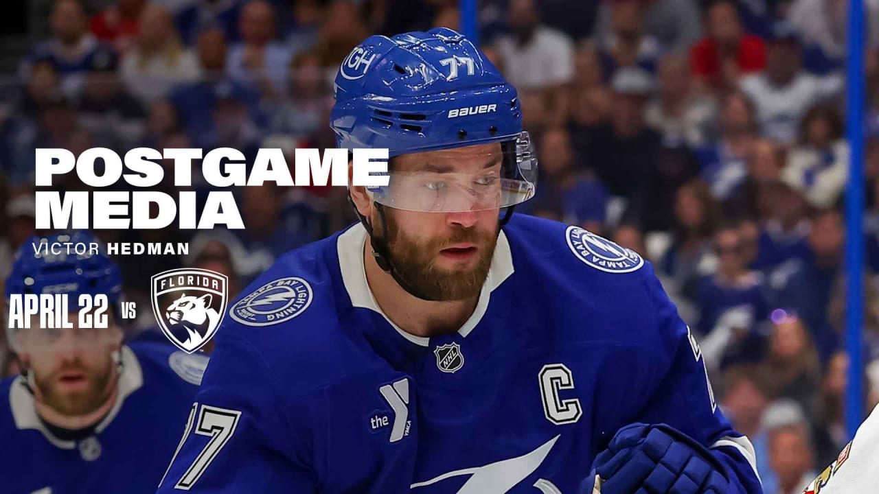 Victor Hedman | Postgame Game 1 vs Florida Panthers | Tampa Bay Lightning