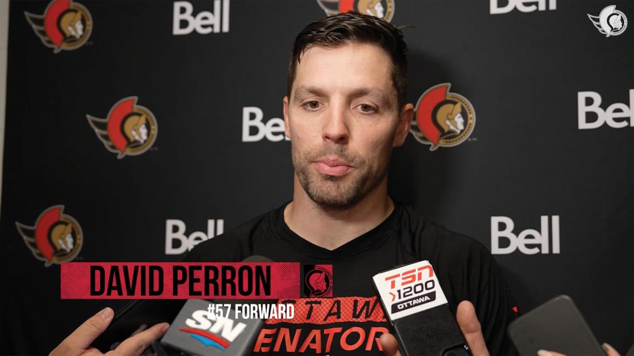 David Perron Media Availability from Gatineau | Ottawa Senators