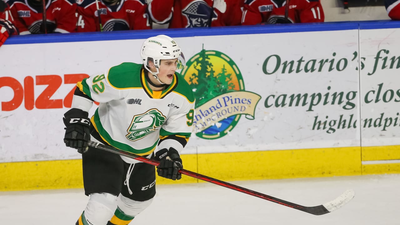 B's Prospect Jackson Edward Scores First Goal with London Knights ...