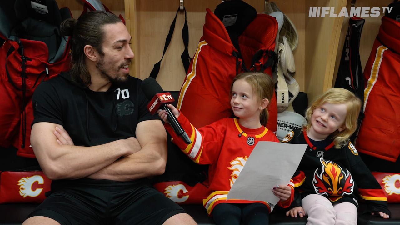 Junior Reporters With Ryan Lomberg | Calgary Flames