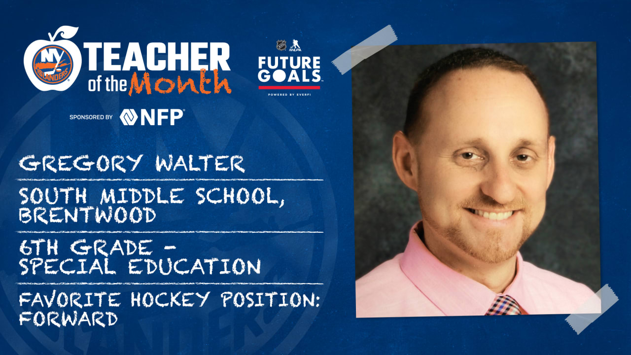Islanders Teacher of the Month: Gregory Walter | New York Islanders