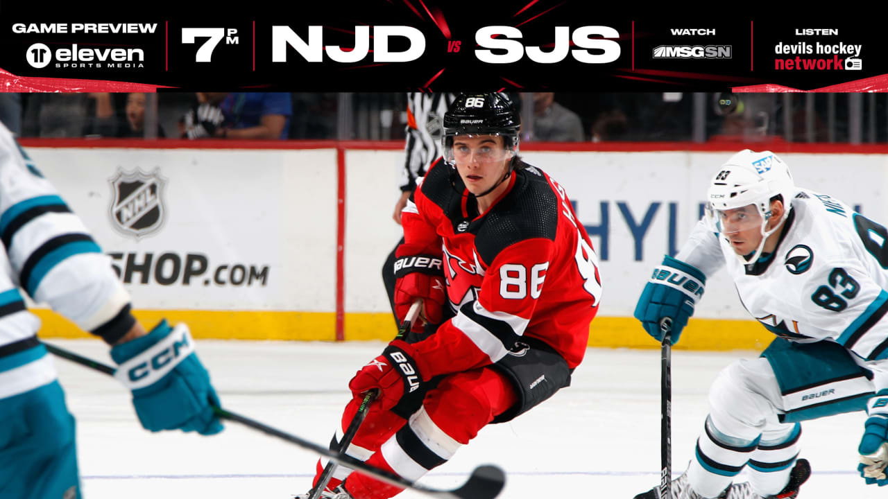 Allen Starts as Devils Host Sharks on Military Appreciation Night | PRE ...