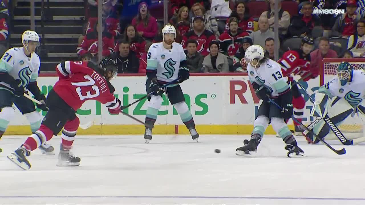 SEA@NJD: Toffoli scores goal against Joey Daccord | New Jersey Devils