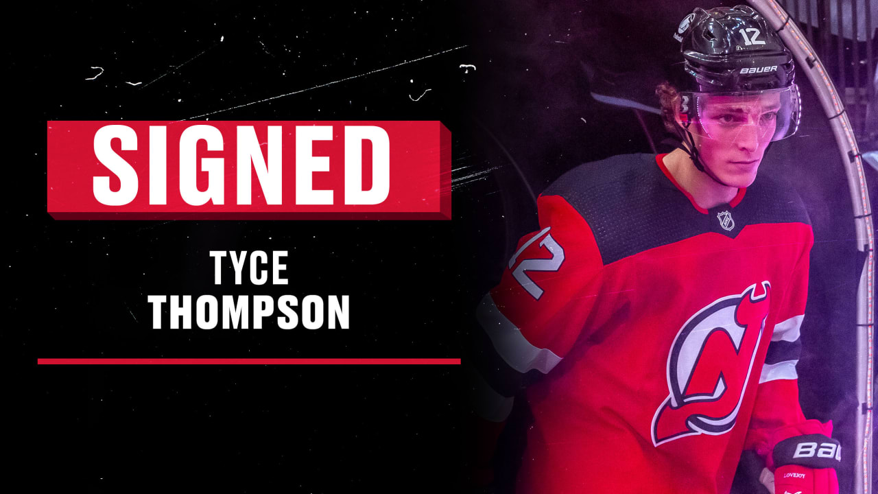 Tyce Thompson Signs Two-Year Contract with Devils | RELEASE | New ...