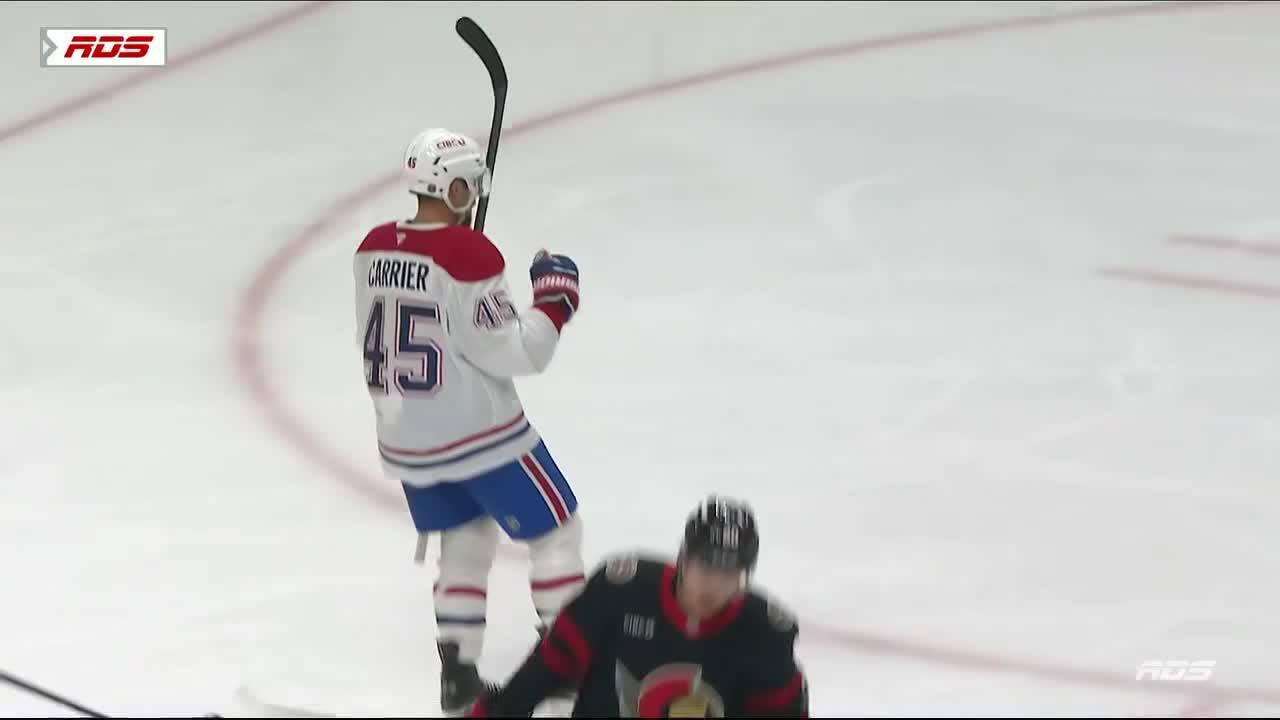 MTL@OTT: Alexandre Carrier with a Goal vs. Ottawa Senators | Montréal ...