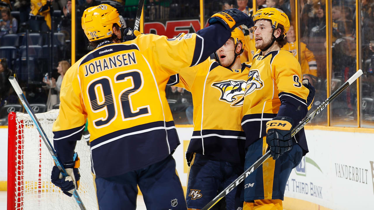 Filip Forsberg, Ryan Johansen, Viktor Arvidsson powering Predators ...