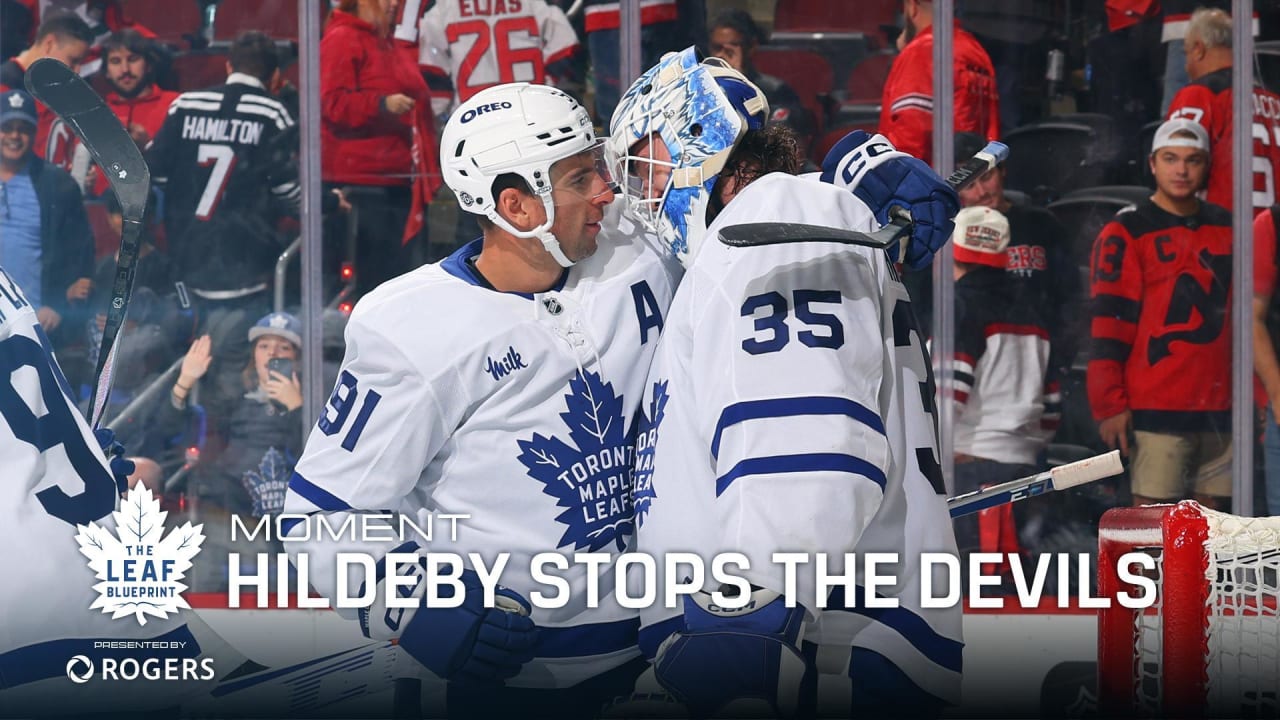 Hildeby Stops the Devils | The Leaf: Blueprint Moment | Toronto Maple Leafs
