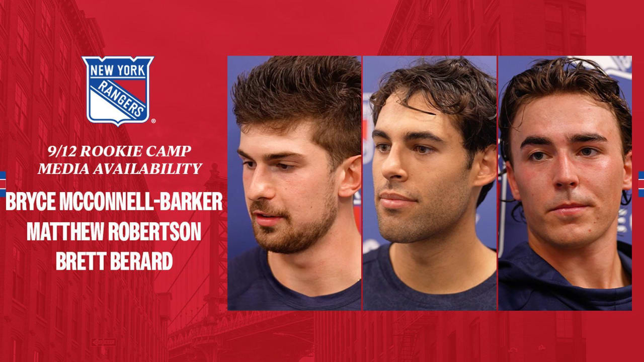 Rookie Camp: McConnell-Barker, Robertson, and Berard | New York Rangers