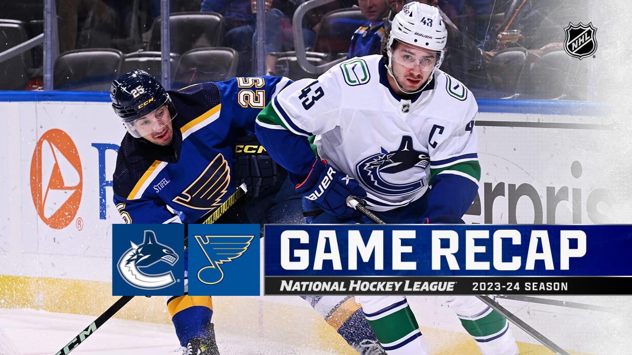 Thomas scores in 3rd straight, Blues defeat Canucks | NHL.com