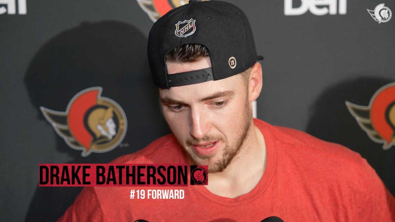 Drake Batherson Postgame Media vs VGK | Ottawa Senators