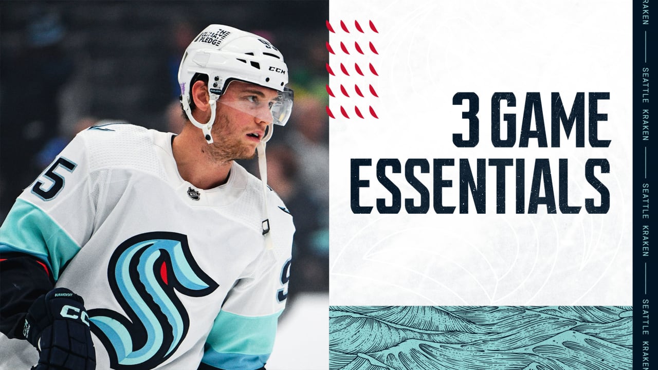 3 Game Essentials | Kraken (18-10-3) and Canucks (13-15-3) | 7 p.m ...
