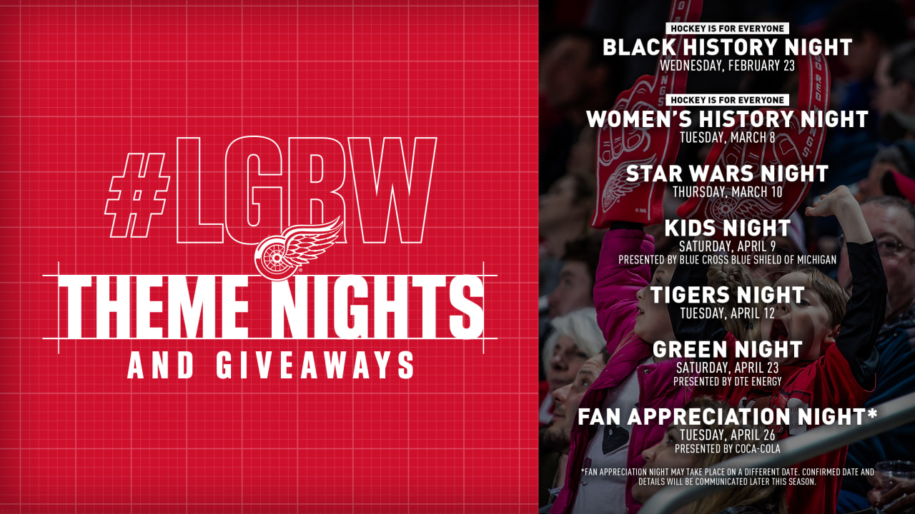 Red Wings announce theme nights and giveaways for second half of season ...