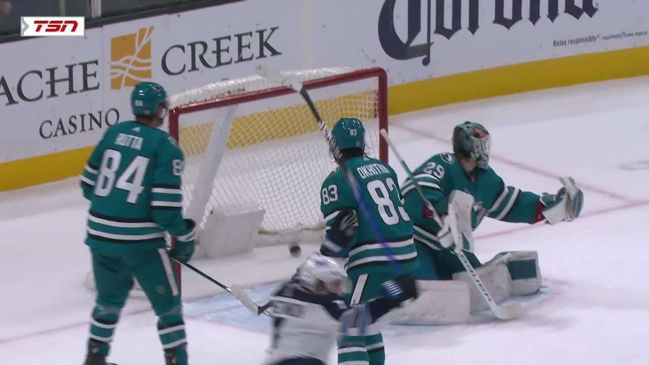 WPG@SJS: Dillon scores goal against Mackenzie Blackwood | Winnipeg Jets