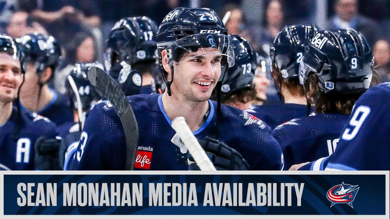 Sean Monahan Media Availability | Columbus Blue Jackets