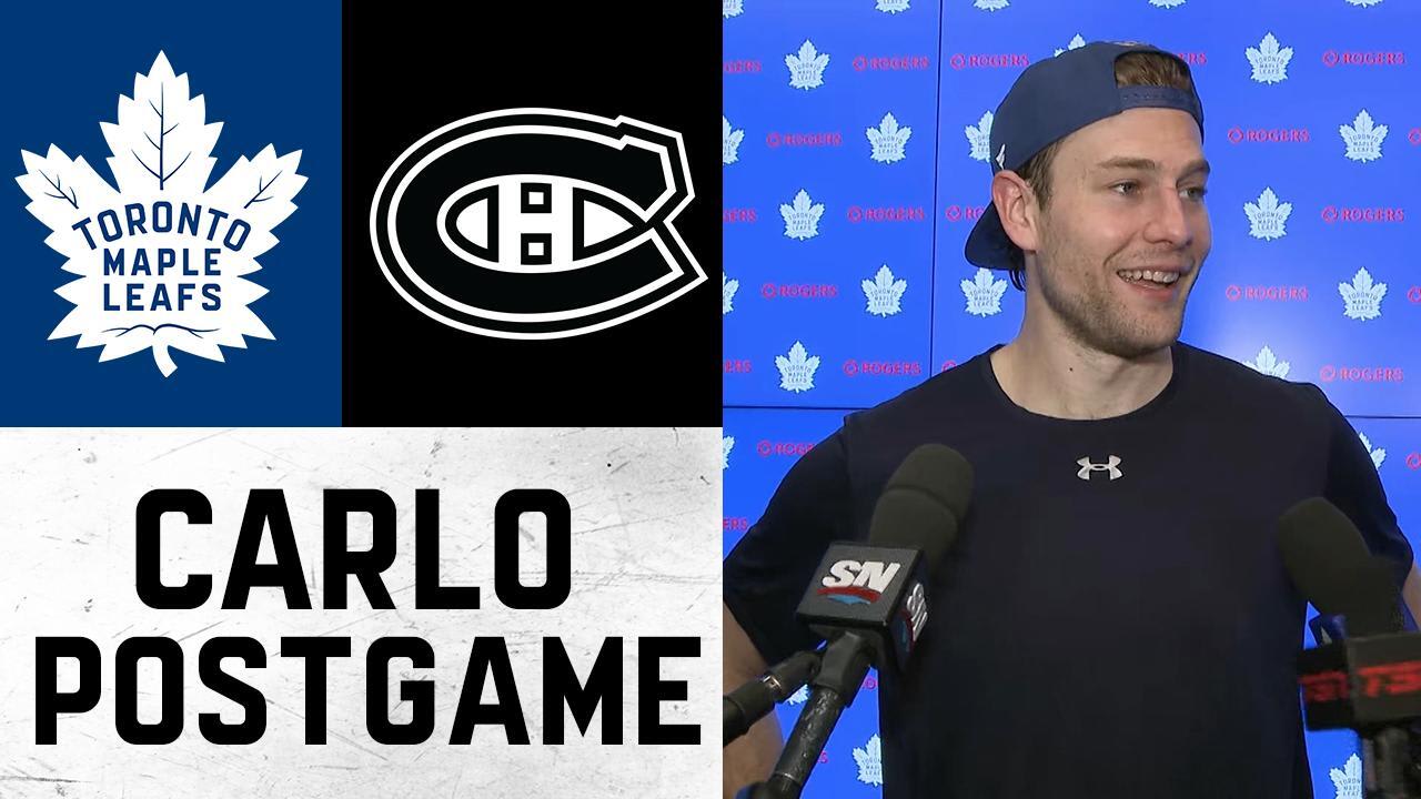Brandon Carlo | Post Game | Toronto Maple Leafs