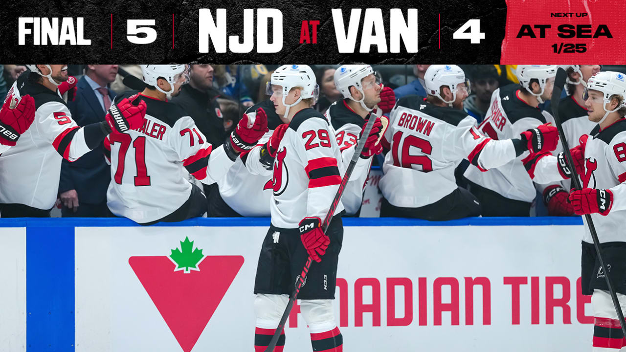 Devils Win a Wild One in Vancouver | GAME STORY | New Jersey Devils