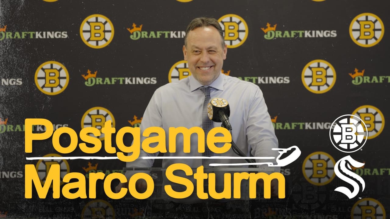 Press Room: Marco Sturm | Boston Bruins