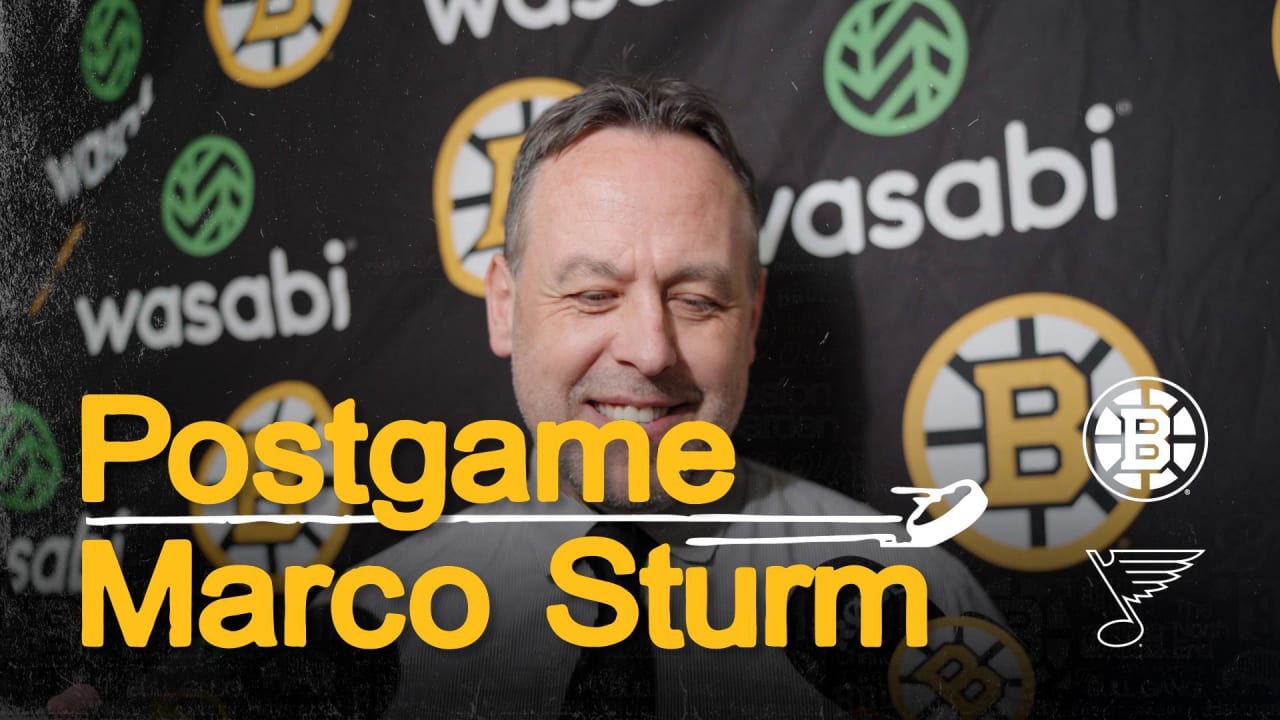 Press Room: Marco Sturm | Boston Bruins
