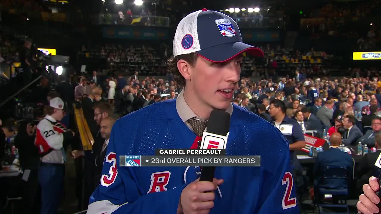 Perreault on being drafted No. 23 | New York Rangers