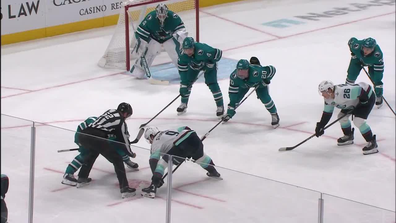 SEA@SJS: Stephenson scores goal against Vitek Vanecek | Seattle Kraken