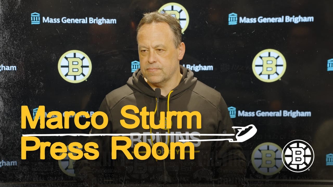 Press Room: Marco Sturm | Boston Bruins